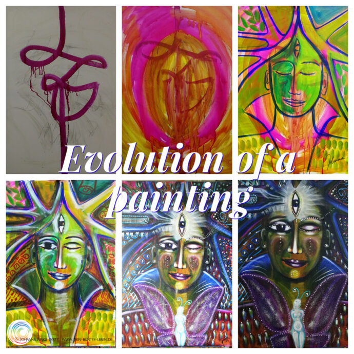Evolution of a painting • Dein Buntes Leben